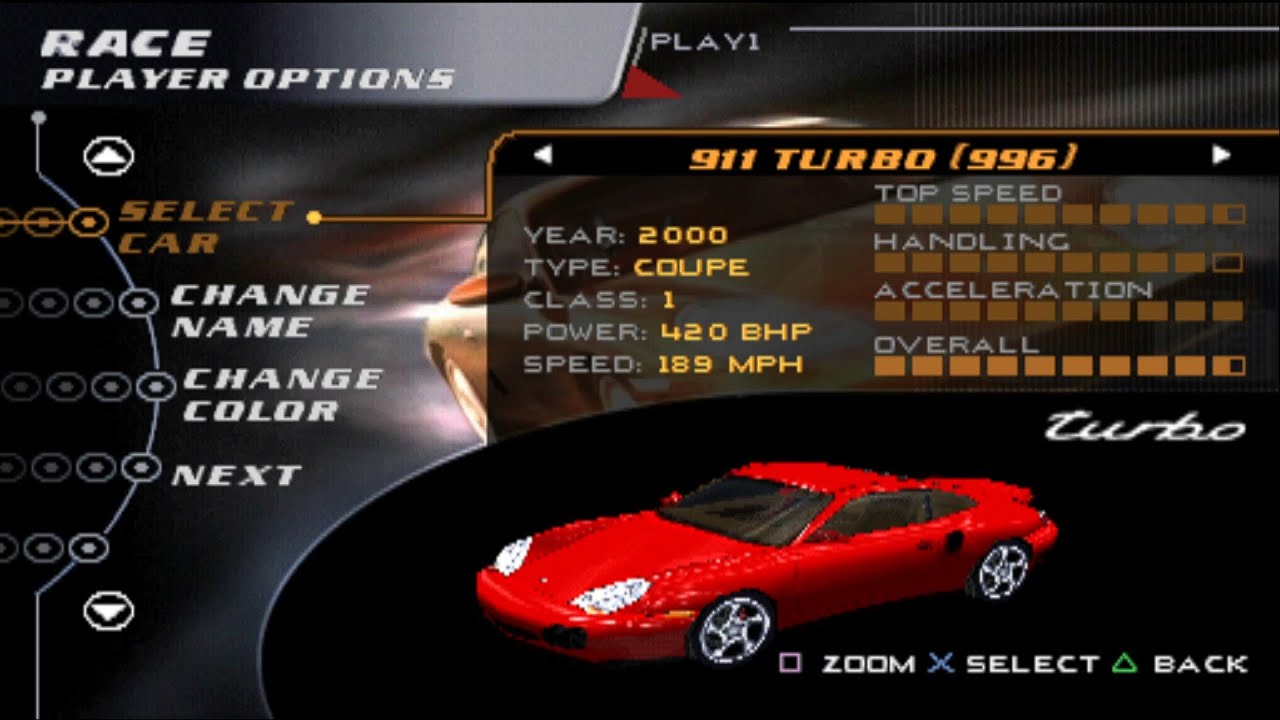 Need for Speed: Porsche Unleashed All Cars (Quick Race) [PS1] - YouTube