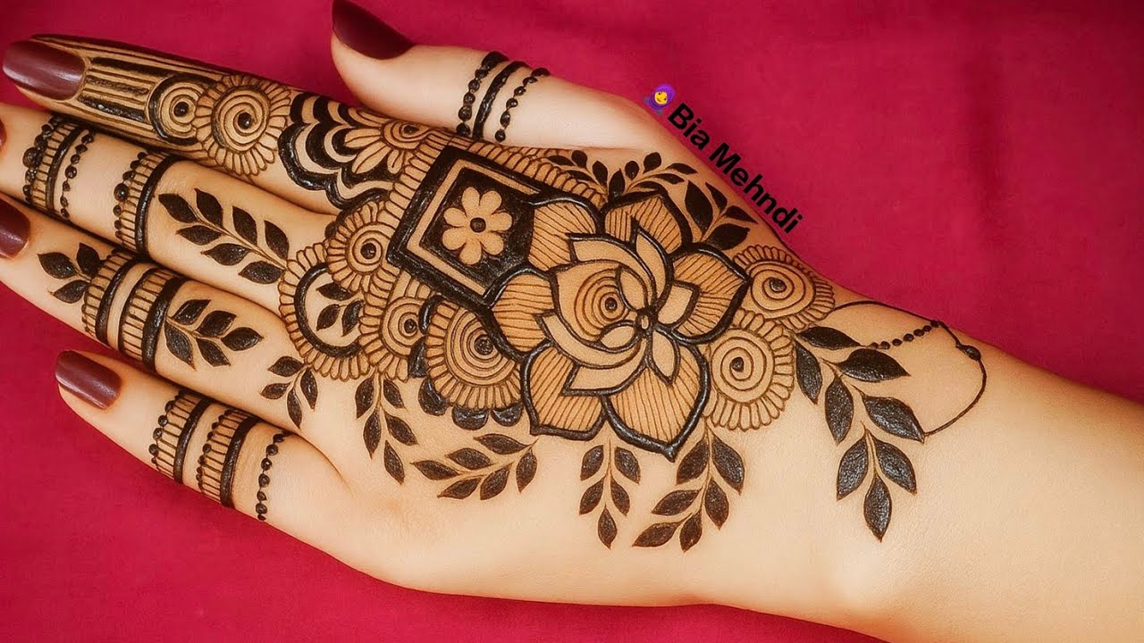 Back Side Mehndi Design Simple 2025 |Easy & Stylish Back Hand Henna ...