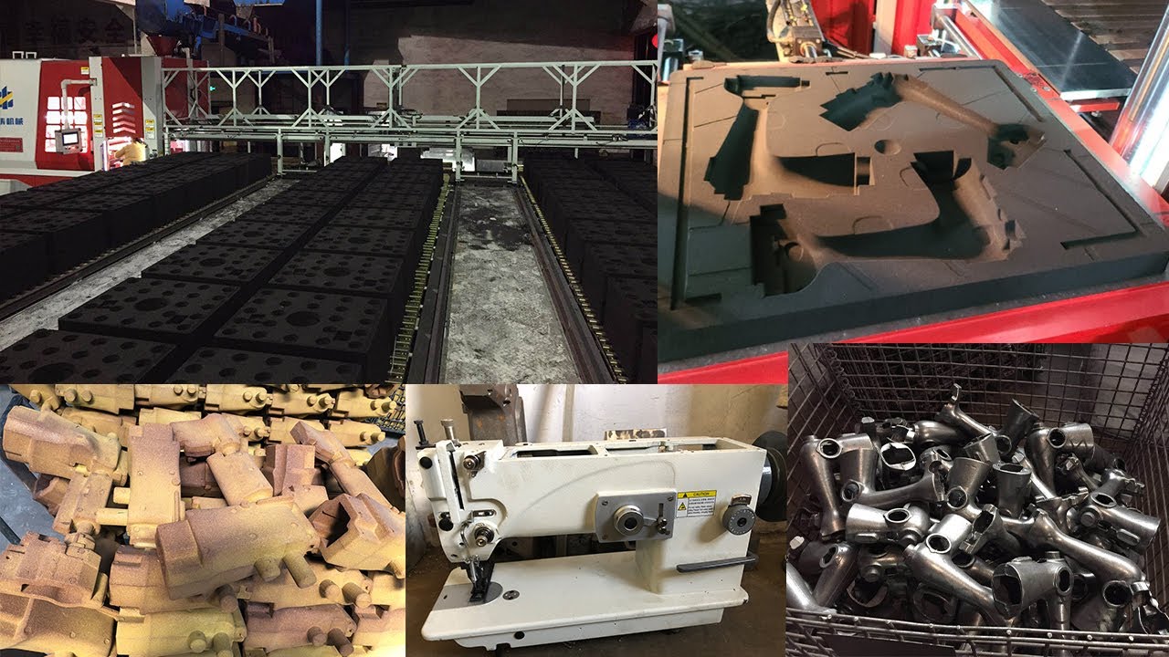 Automatic molding machine and molding line for the production of sewing ...