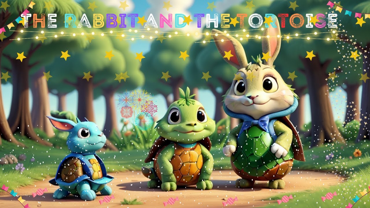 The Rabbit 🐇 and the Tortoise🐢🌟A Cheerful Kids Story 👑 | Wow english🌈 ...
