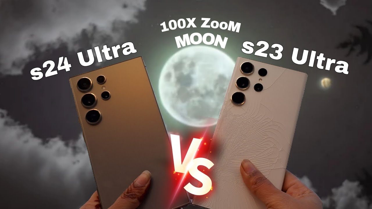 Samsung S24 Ultra VS S23 Ultra MOON ZOOM TEST - YouTube