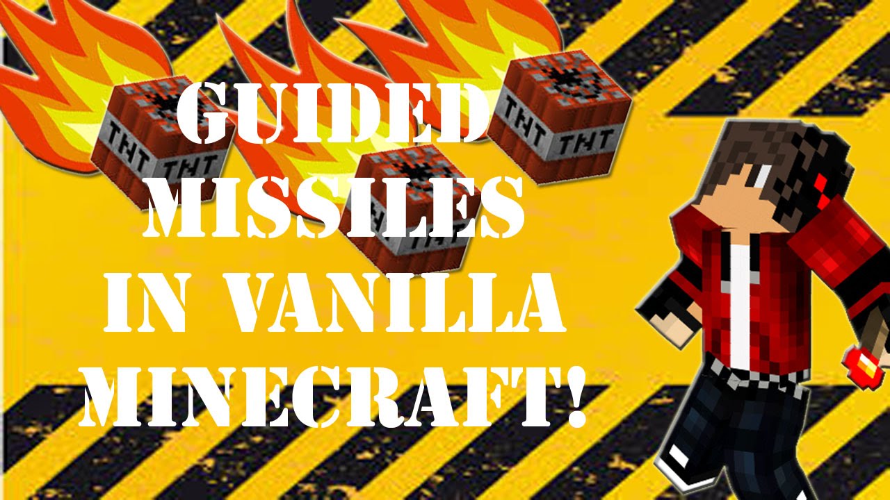 Guided Missiles In Vanilla Minecraft! - YouTube