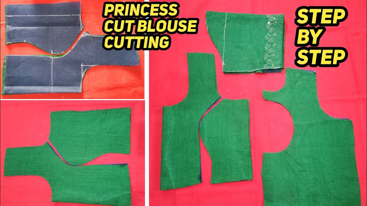 30 size princess cut blouse cutting/ step by step | প্রিন্সেস কাট ...