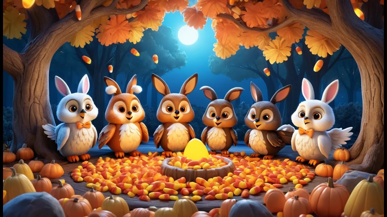 Fluffy Fox and the Candy Corn Forest | Sweet Fox Adventure Song for ...