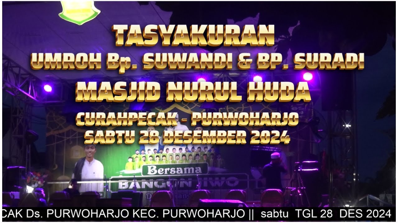 TASYAKURAN || UMROH Bp. SUWANDI &BP. SURADI || DI MASJID NURUL HUDA Dsn ...