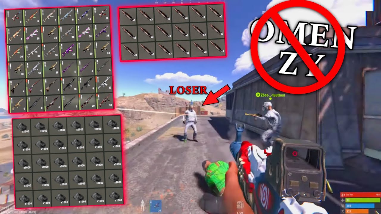 How My Team DOMINATED OMEN ZY | Best Rust Console Player * - YouTube