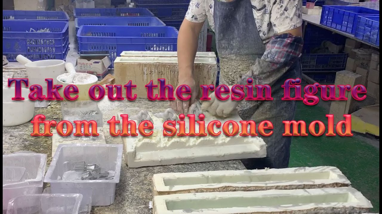 Make Resin Figure from The Silicone Mold, Resin Statue Factory - YouTube
