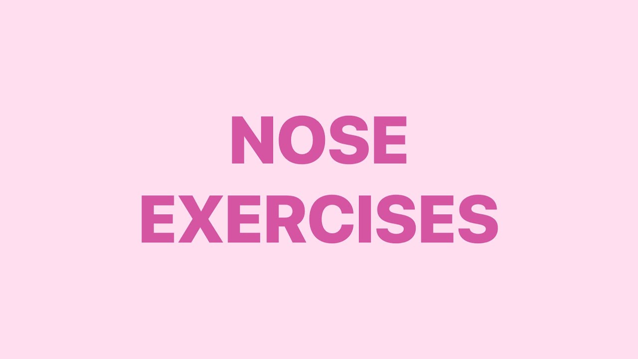 3MIN NOSE EXERCISES//NOSE MASSAGE TO REDUCE SWELLING & CONTOUR NOSE ...