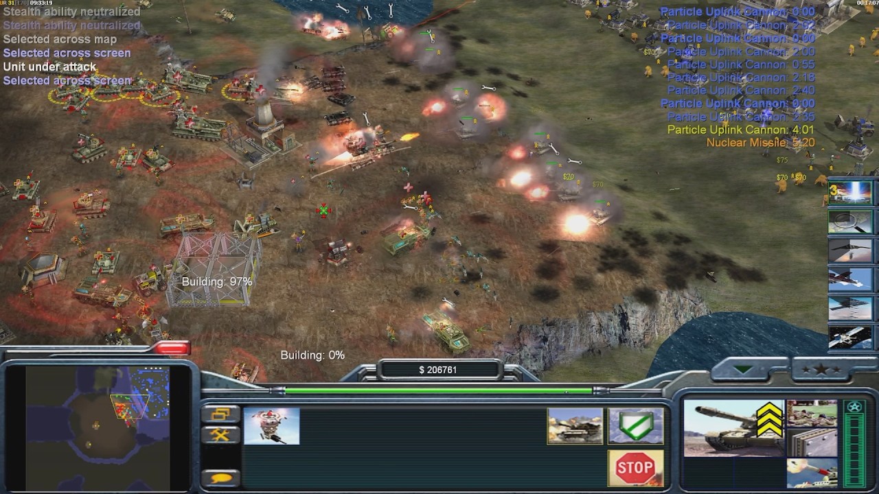 USA Boss - Command & Conquer Generals Zero Hour - 1 vs 7 HARD Gameplay ...