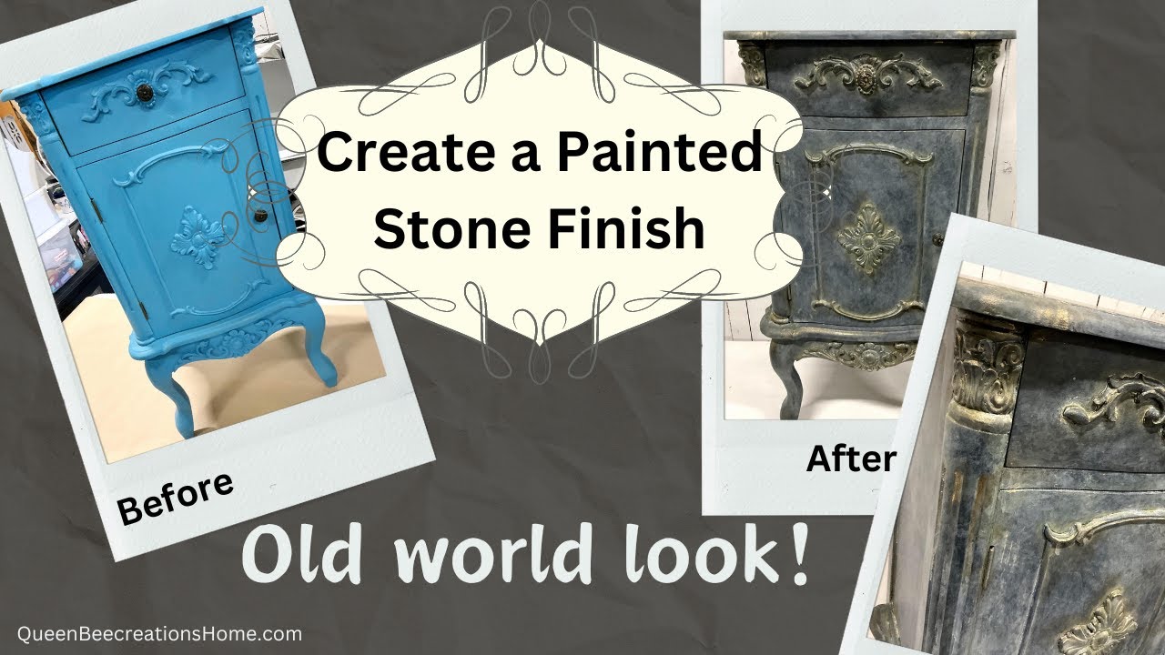 How to Create a Painted Stone Finish - YouTube