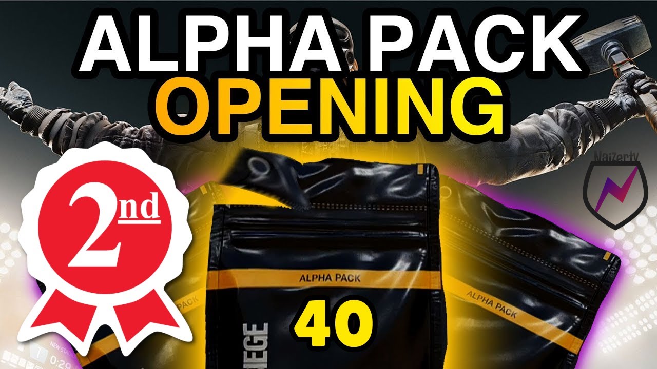 SECOND ALPHA PACK OPENING! 40 PACK - Rainbow Six Siege - YouTube