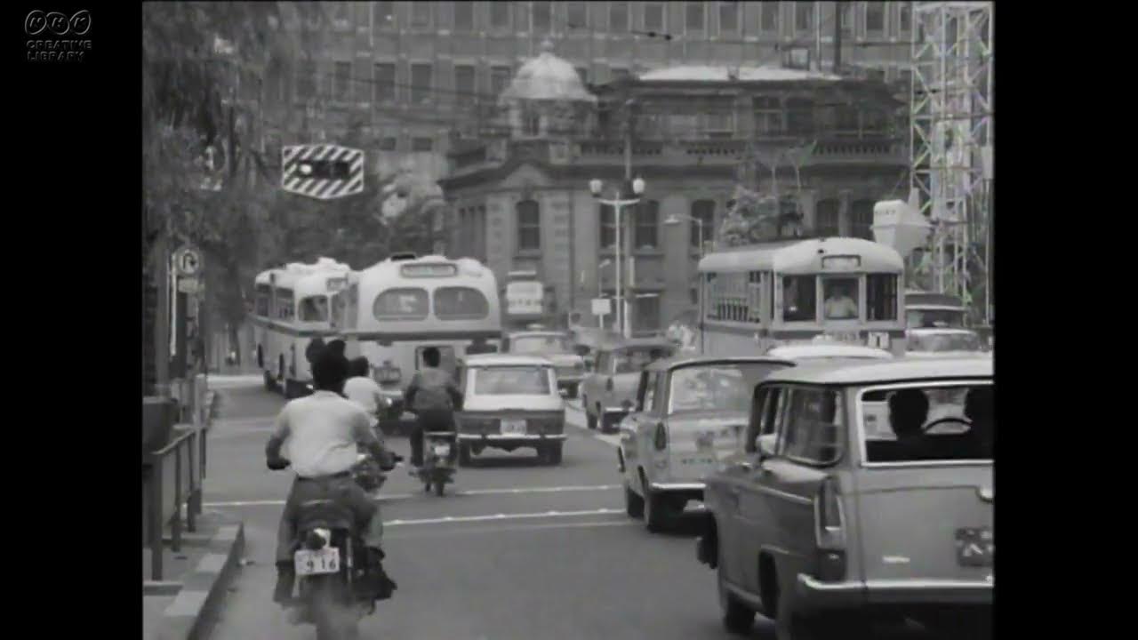 【パブリックドメイン】1965年（昭和40年）。日本。東京。近く撤去される京橋の映像。NHKニュース。 - YouTube