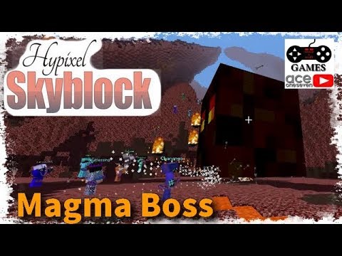 Hypixel Skyblock - Magma Boss - YouTube