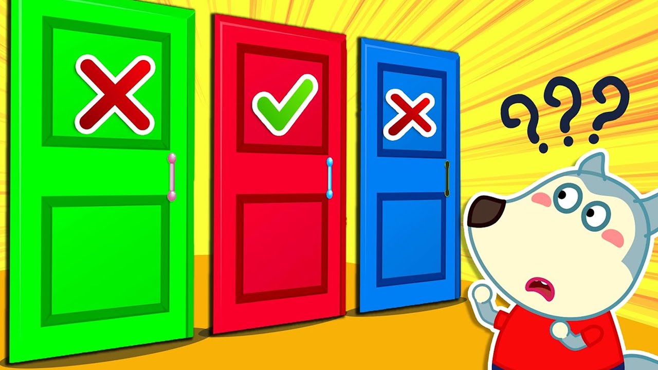 No No Don't Choose the Wrong Door Challenge, Wolfoo! - Funny Stories ...