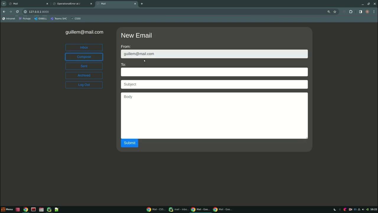 Cs50 Web Project 3 Mail Youtube