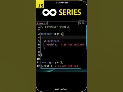 INFINITE series using Generators - javascript interview question #reactjs #javascript - YouTube