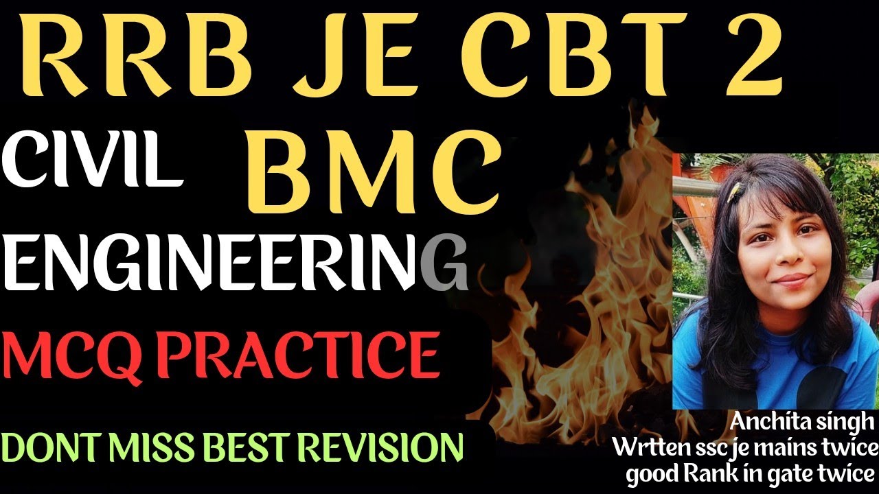 RRB JE CBT 2 | BMC RRB JE CBT 2 CIVIL ENGINEERING | YCT PYQ CIVIL ENGINEERING | BMC SSC JE 2025 ...