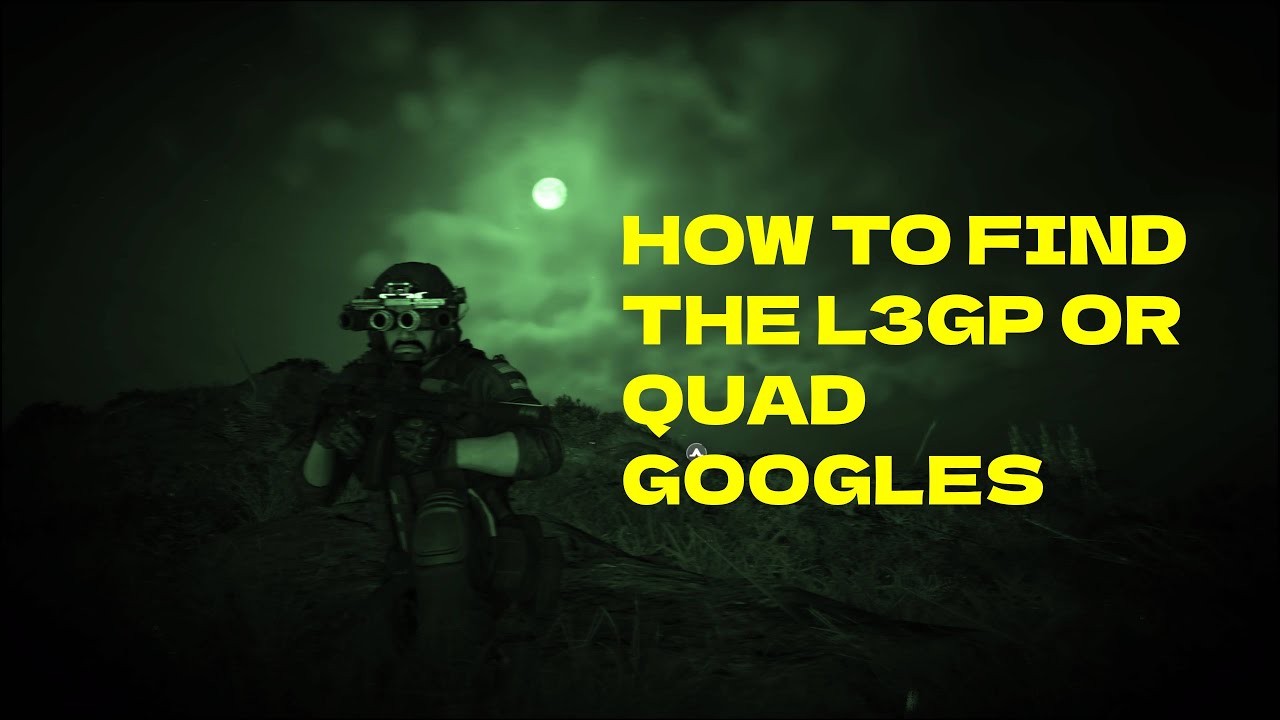 How to find the l3gp or quad NVGs in ghost reacon brake point - YouTube