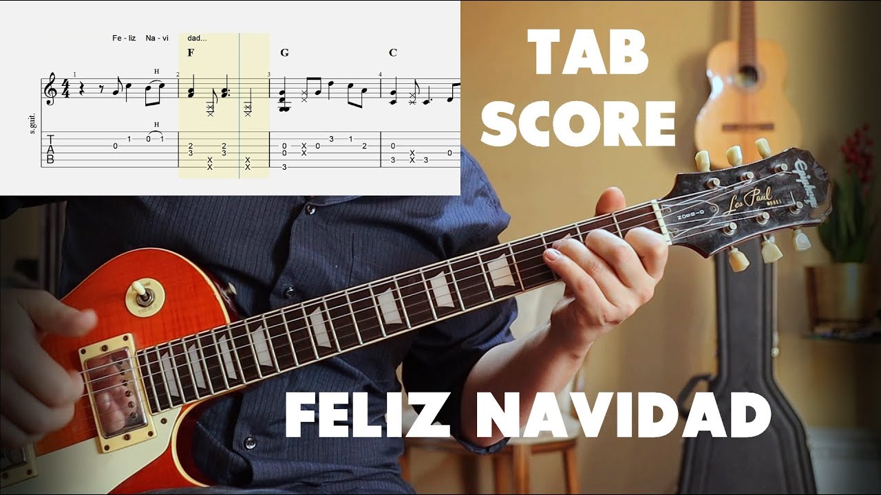 Feliz Navidad (Solo Version) Guitar Tab + Notes - YouTube