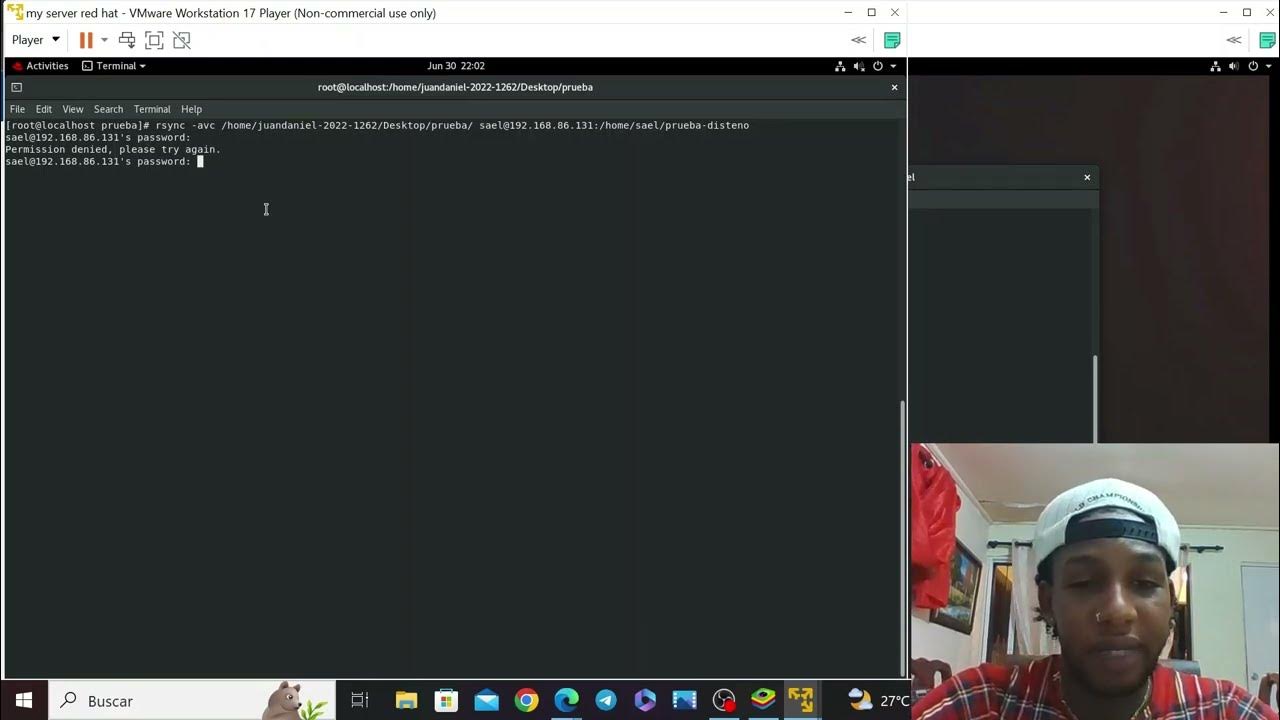 Practica 1 Modulo 5 como sincronizar directorio y archivo con la herramienta rsync - YouTube