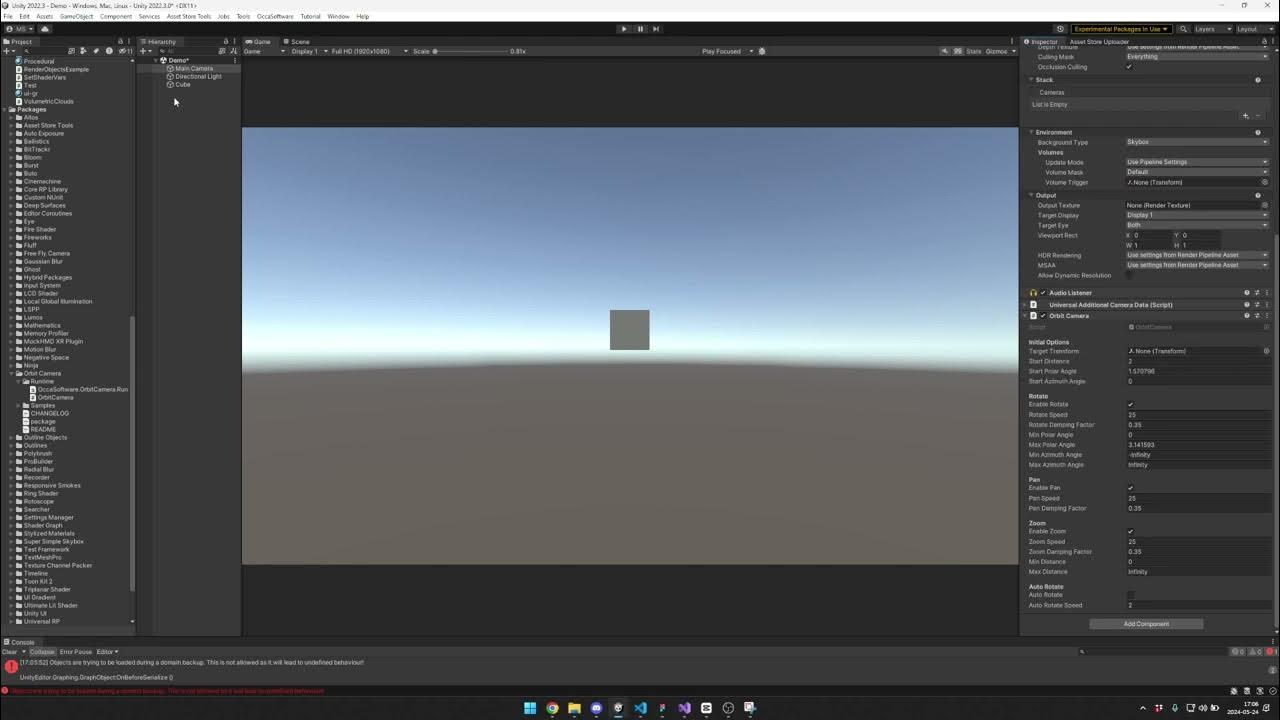Orbit Camera Controller for Unity - YouTube