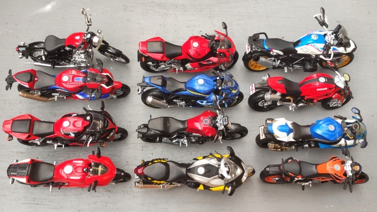 Diecast Metal Scale Color Model Motorcycles 1/12, Suzuki Bike, Ducati ...
