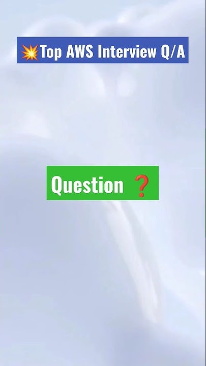 Top AWS Interview Questions and Answers for freshers (Updated) - YouTube