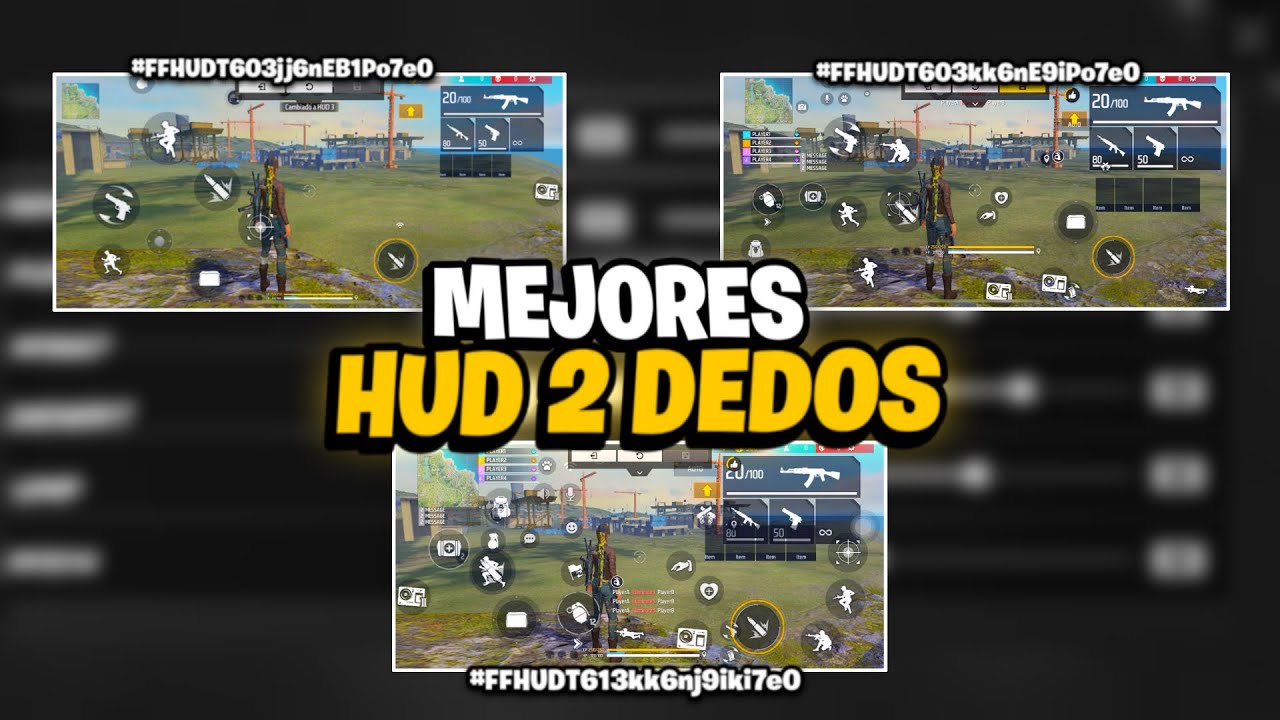 LOS MEJORES HUD A 2 DEDOS FACIL DE USAR | NUEVOS CÓDIGOS ⚙️📲 - YouTube