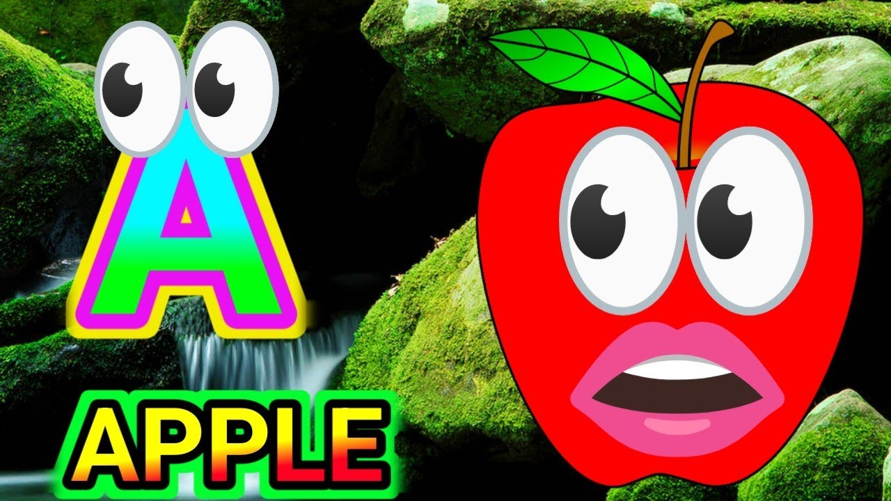 apple,a for apple,b for ball, nursery rhymes,abcd,how to learn English ...