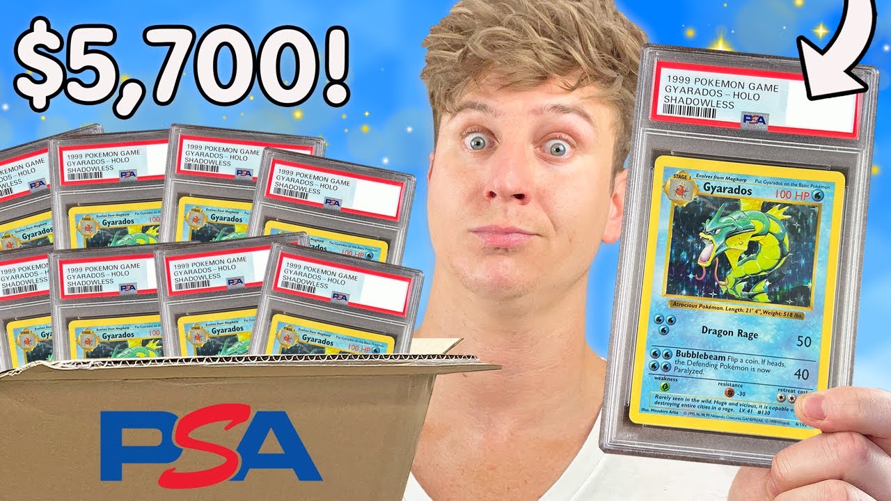 I Graded The World's Largest Shadowless Gyarados Collection! - YouTube