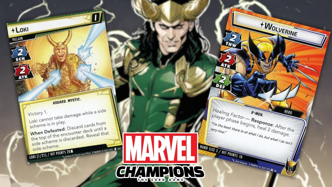 Marvel Champions: Wolverine Vs. Expert Loki - YouTube
