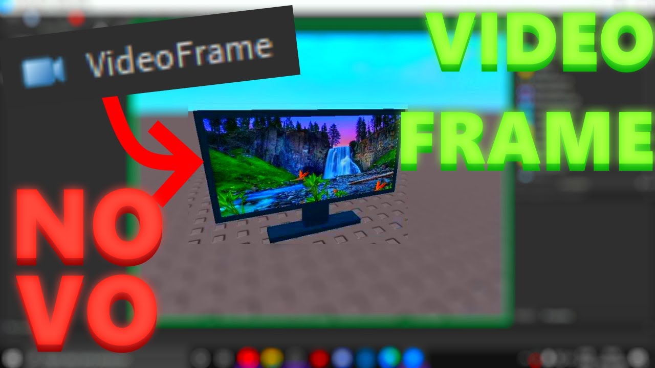 NOVO VIDEO FRAME!!!! APRENDA A FAZER TV NO ROBLOX STUDIO!!!! - YouTube