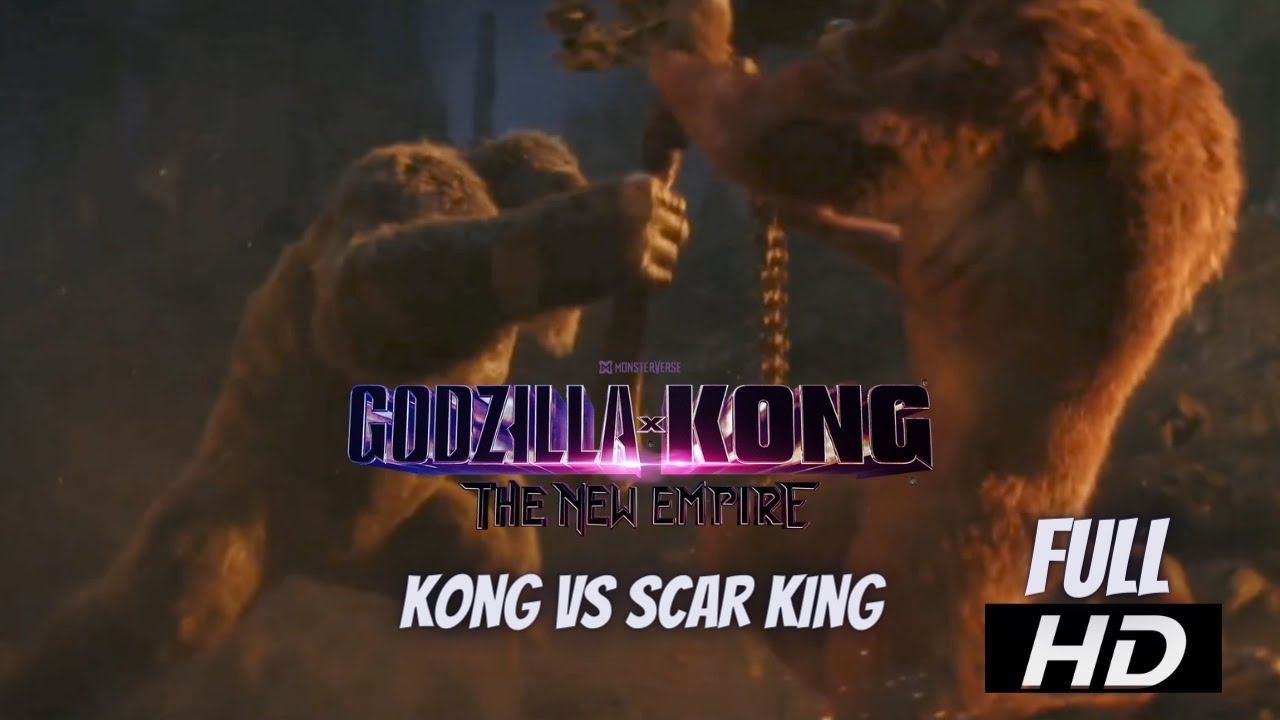 Kong vs Scar King | Godzilla x Kong: The New Empire - YouTube