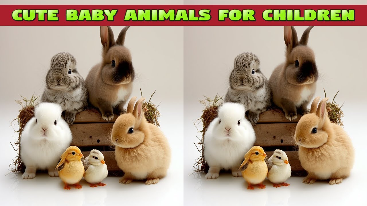 Cute Baby Animals for Kids: Fun and Educational Video for Preschoolers ...