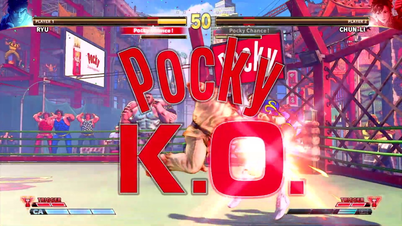 Street Fighter V Pocky Edition : Pocky K.O. Challenge Instructional ...