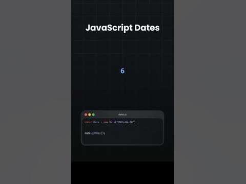 "How To Create A Date Object Time Related Functions Using JavaScript" #javascript #jsshorts # ...