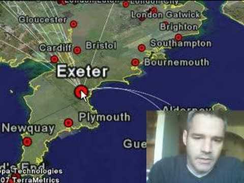 Google Earth Flight Paths - YouTube