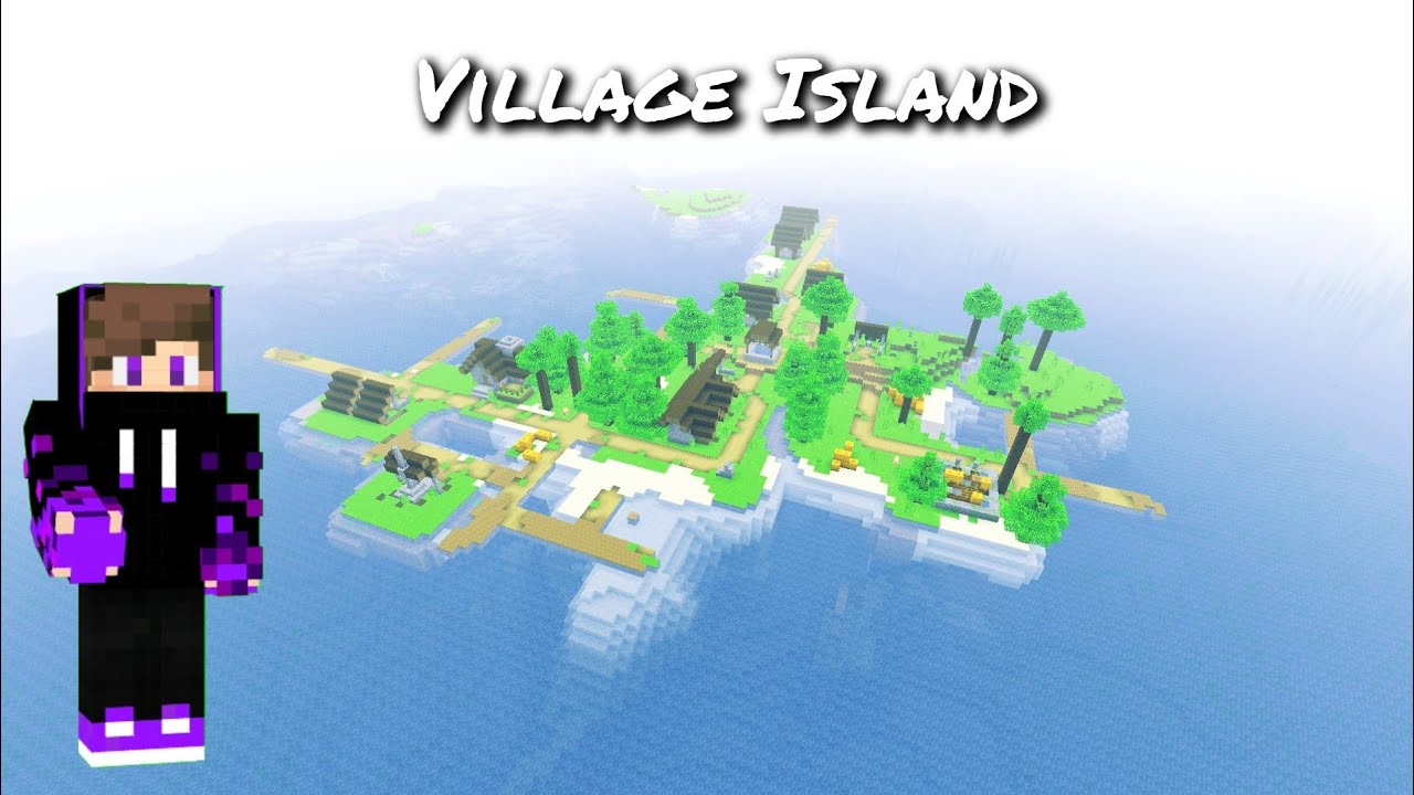 TOP 1 BEST MINECRAFT VILLAGE ISLAND SEED FOR MINECRAFT BEDROCK EDITION ...