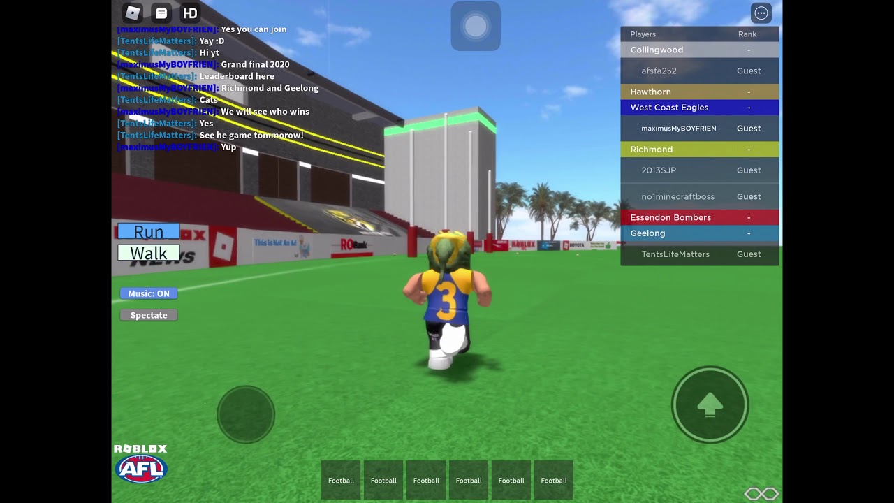 Playing roblox AFL with a friend + NEW INTRO - YouTube