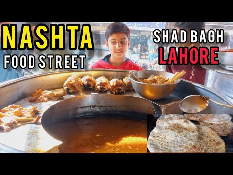 Nashta food street | Shad bagh | pakistani local street food | Vlog ...