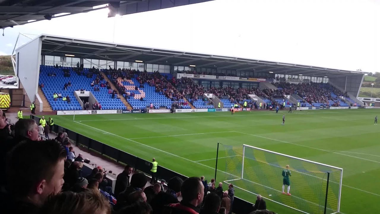 Bury fans at Shrewsbury - YouTube