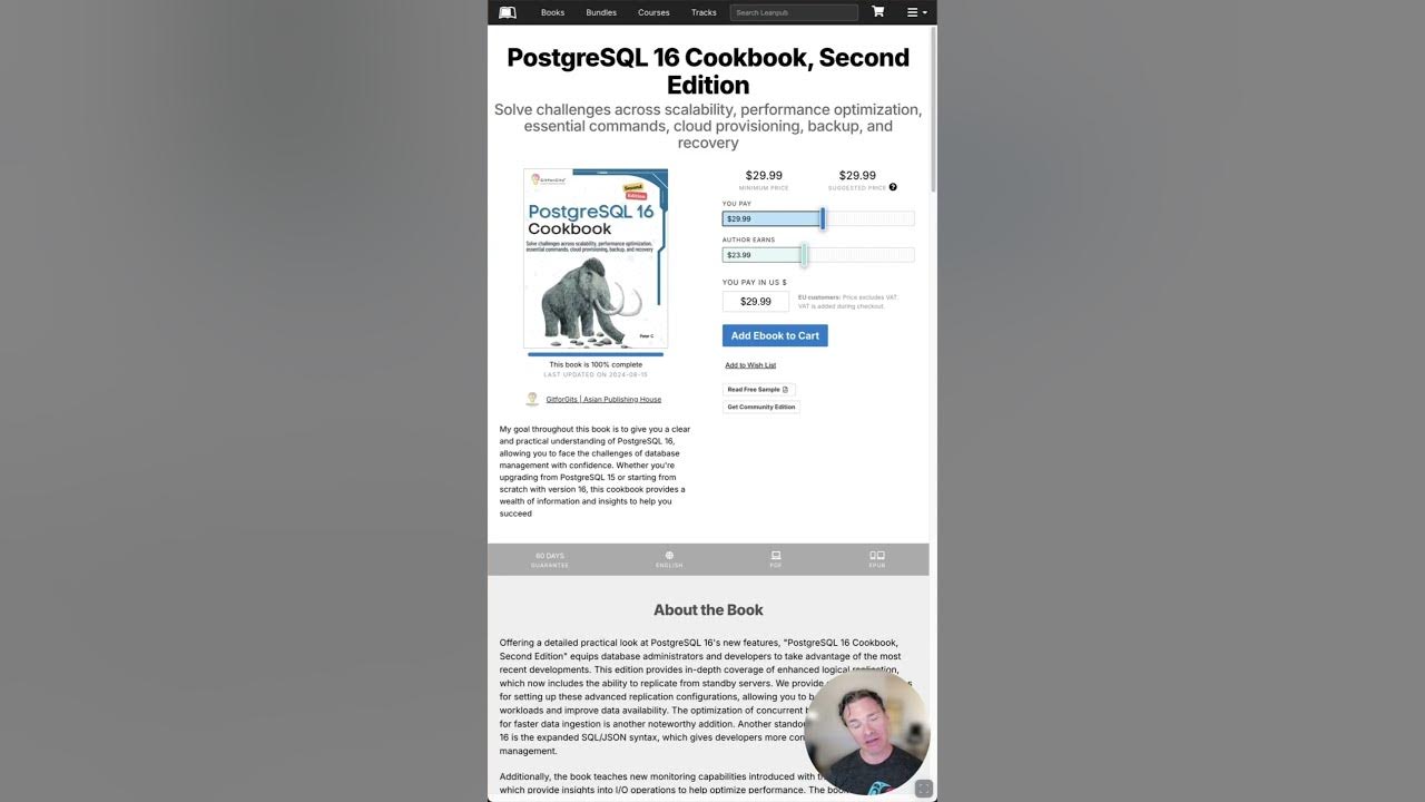 New 📚 Release! PostgreSQL 16 Cookbook, Second Edition #books - YouTube