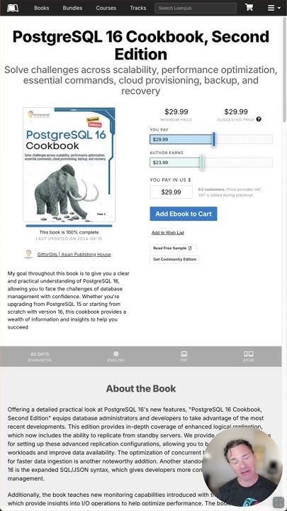 New 📚 Release! PostgreSQL 16 Cookbook, Second Edition #books - YouTube