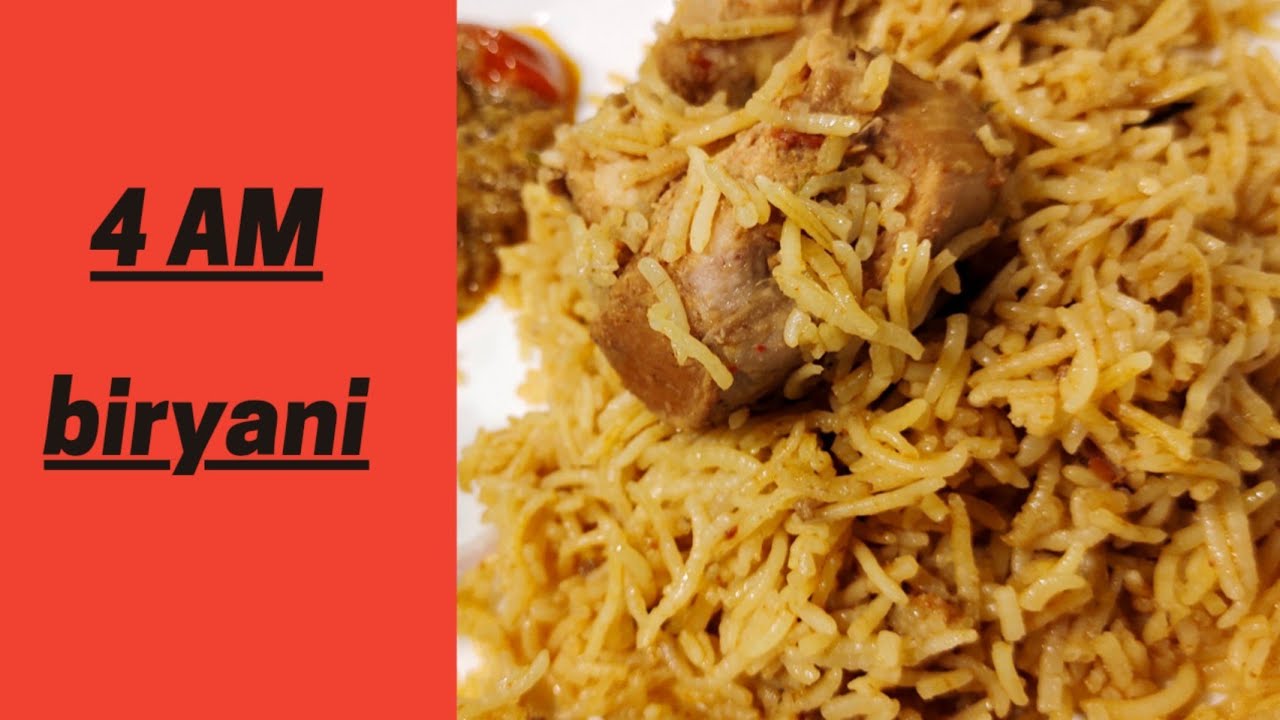 4 AM biryani in Chennai food review in Tamil |Biryani Shop| Biryani ...