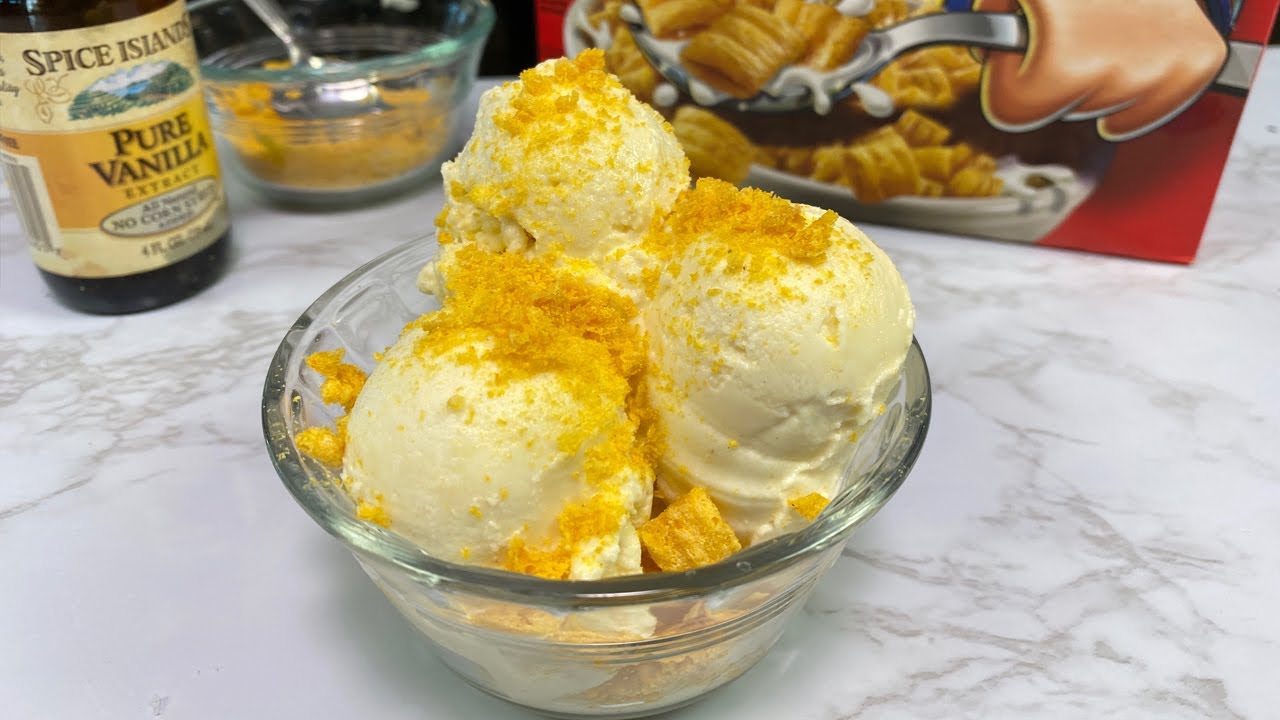 Cap'N Crunch Cereal Milk Ice Cream - YouTube