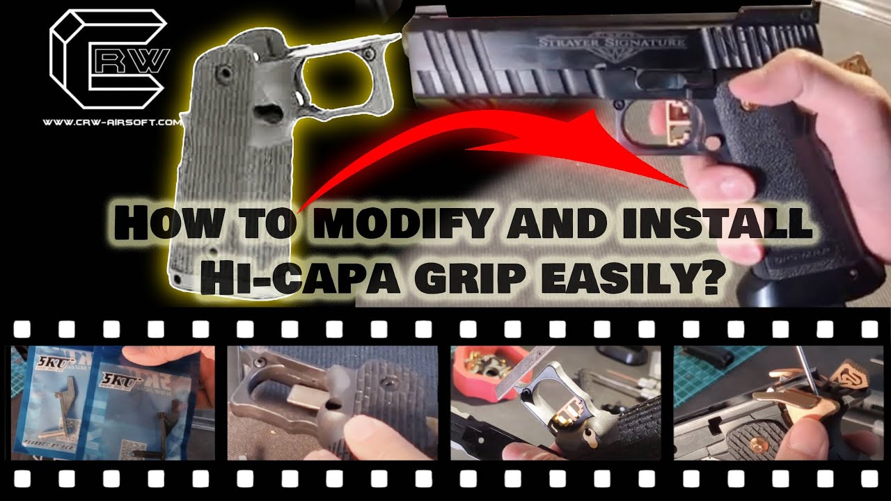 Airsoft tech Guide- How to modify and install Hi-capa grip easily ...