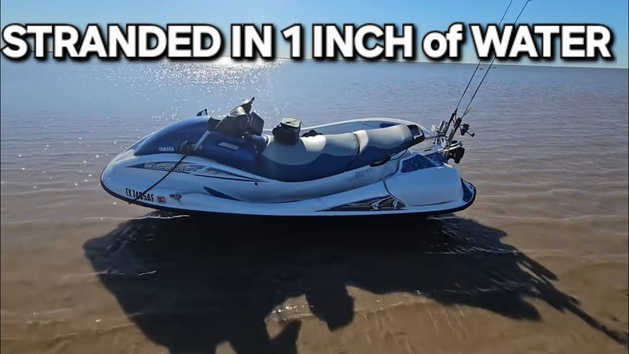 Waverunner stuck on Sandbar Sargeant Texas self-rescue ( see ...