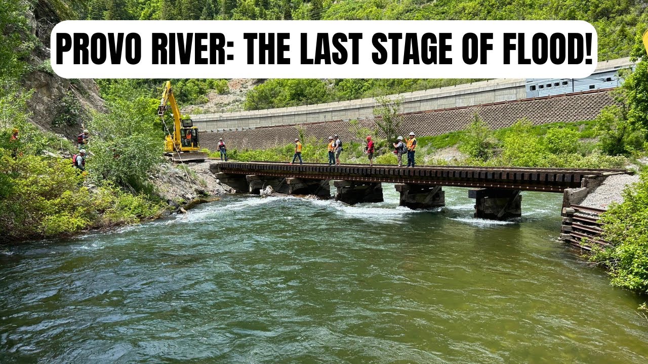 Provo River is in the last stage of flood! - YouTube