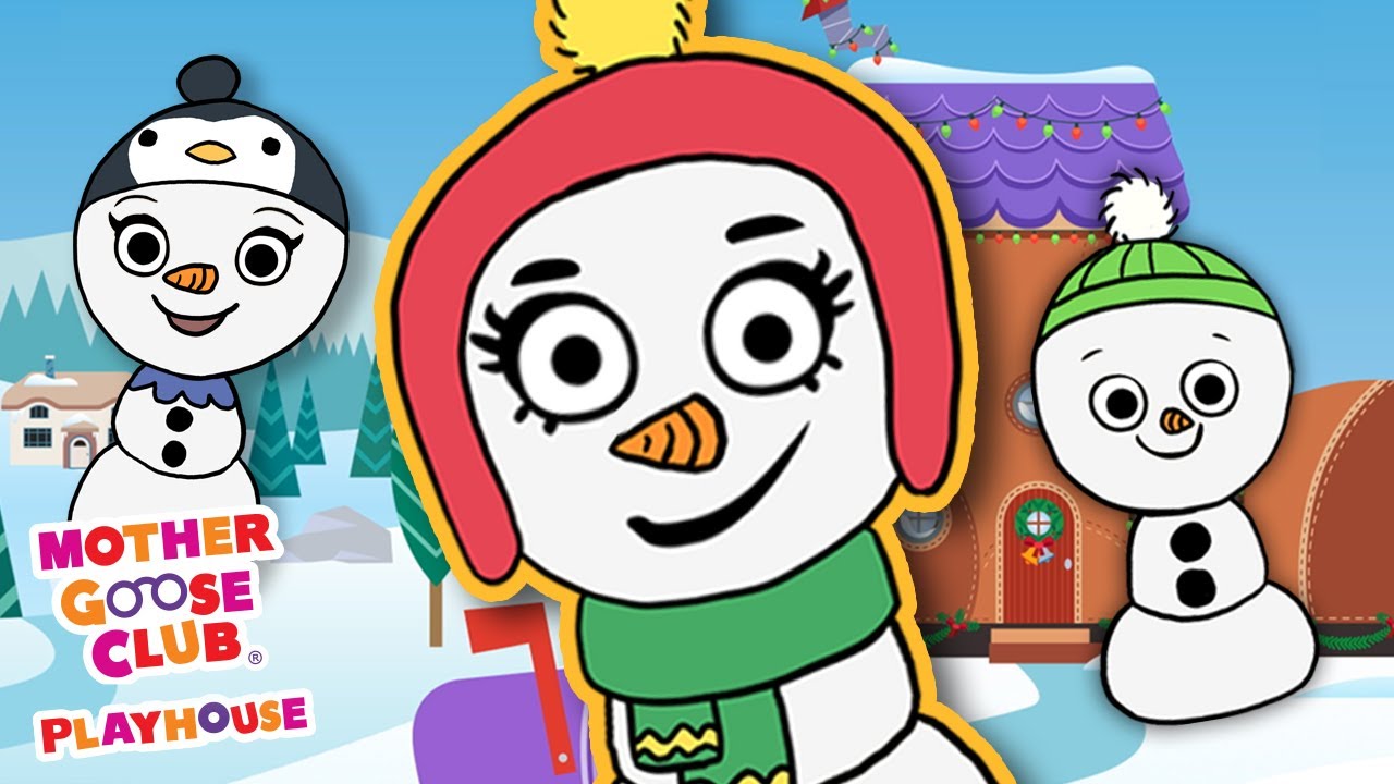 Snowman Finger Family + More | Mother Goose Club Nursery Rhyme Cartoons ...