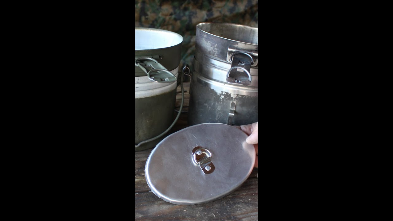 Make a lid for swedish army mess kit #shorts / スウェーデン軍飯盒の蓋 / リッドの作り方 ...